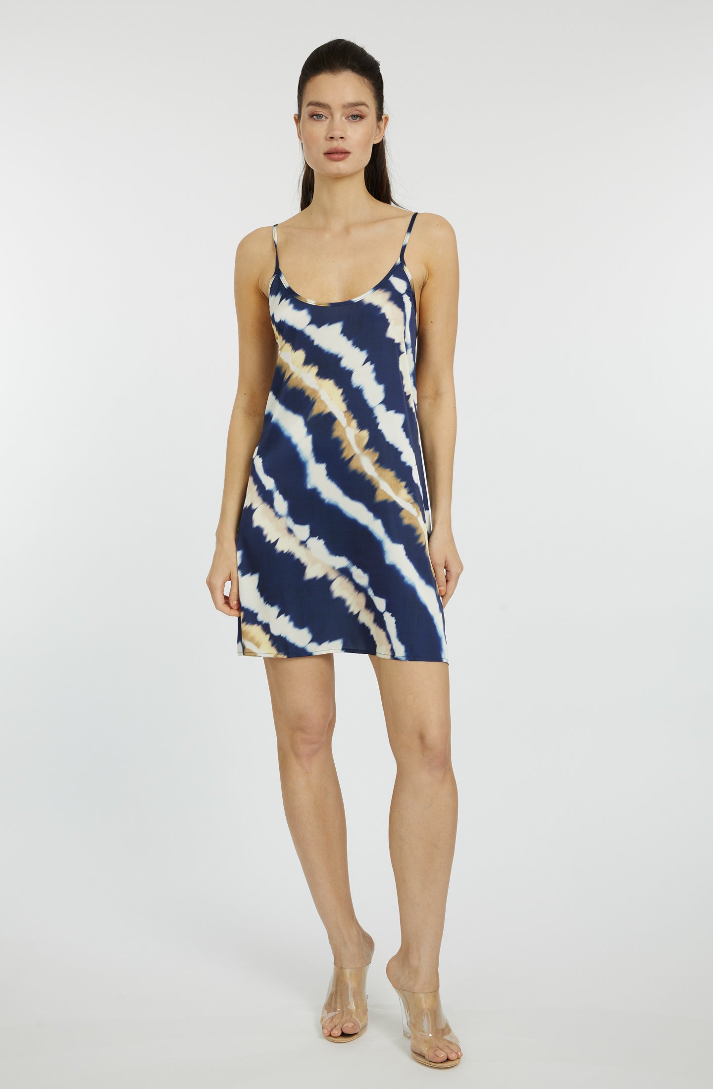 🌺 Mai Tai Short Chemise | Silky Tie-Dye Nightgown by Wrap Up by Valerie ...