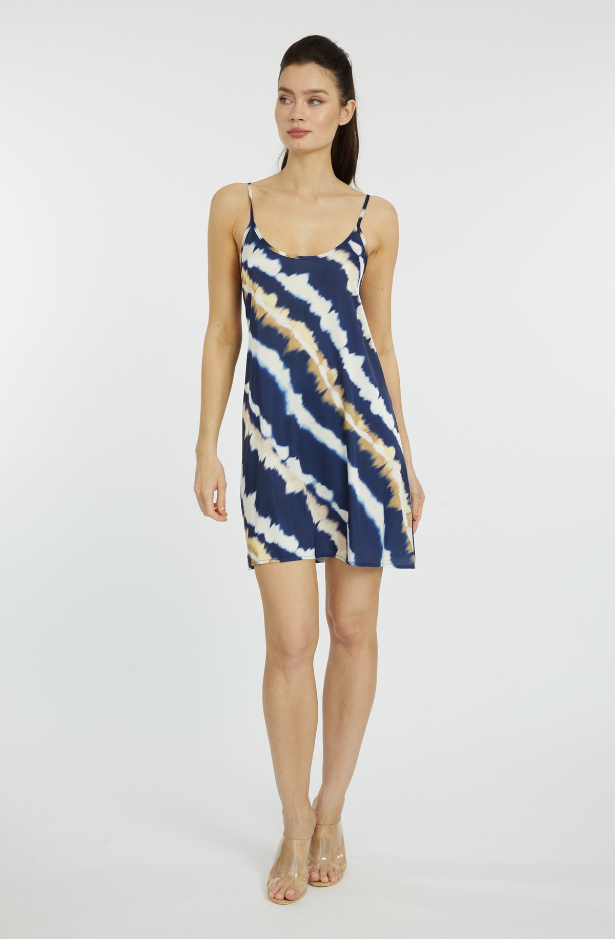 🌺 Mai Tai Short Chemise | Silky Tie-Dye Nightgown by Wrap Up by Valerie ...